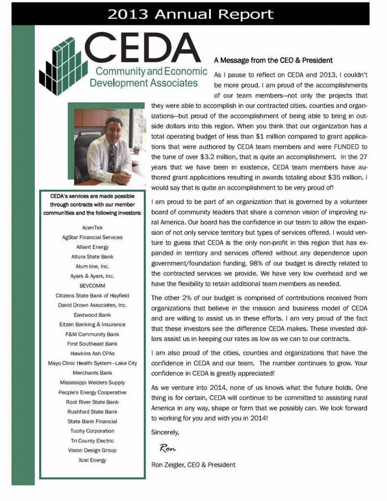 2013 Annual Report - CEDA